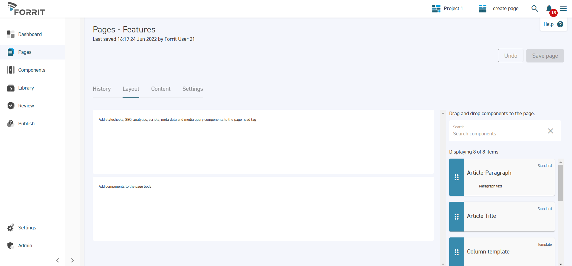 Layout Components on a Page v3.1